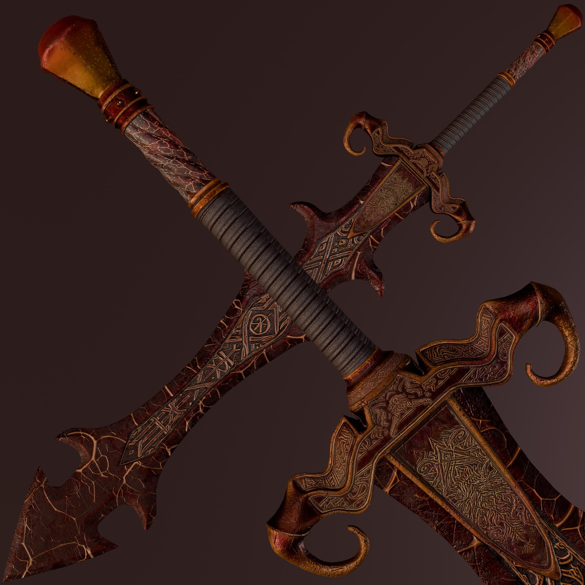 Ancient Enchanted Longsword | Weapons & Armors models | BlenderKit