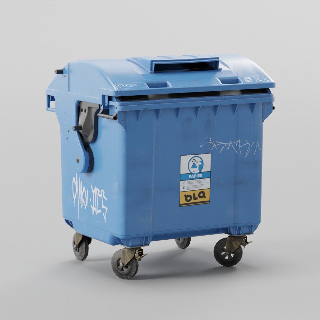Paper Container | Urban Environment models | BlenderKit