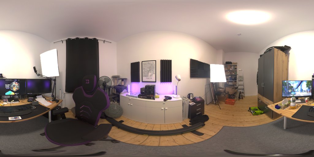Streaming Room unclipped | 3D Interiors HDRs | BlenderKit
