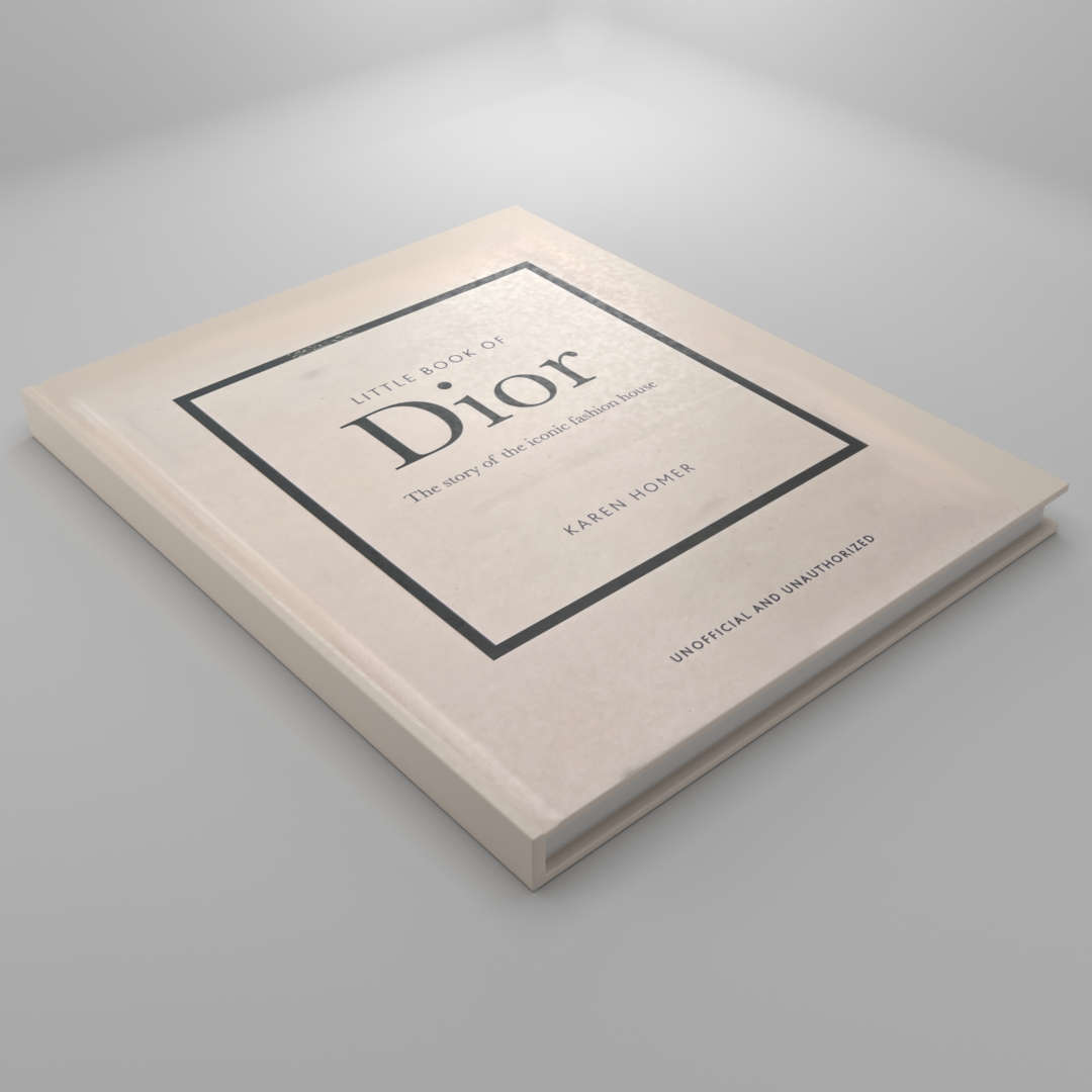 Book Beige Thick Cover Dior | Books models | BlenderKit