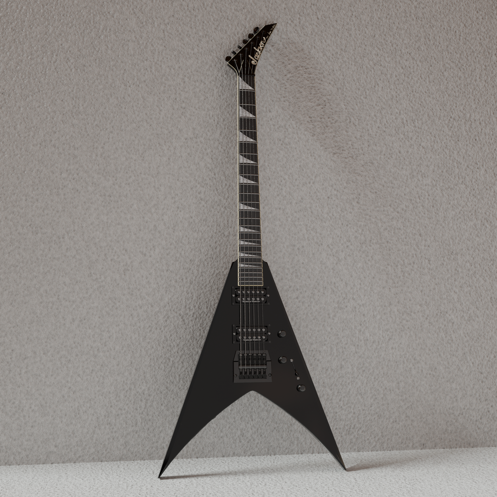 Jackson KV-1 Dave Mustaine | FREE Musical Instruments models | BlenderKit