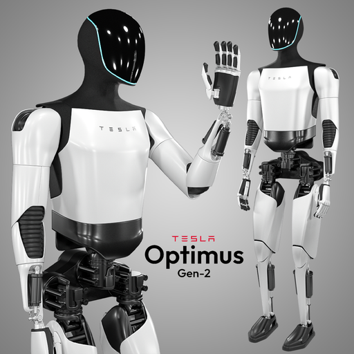 BlenderKit | Download the Tesla Optimus Gen 2 (RIGGED) model