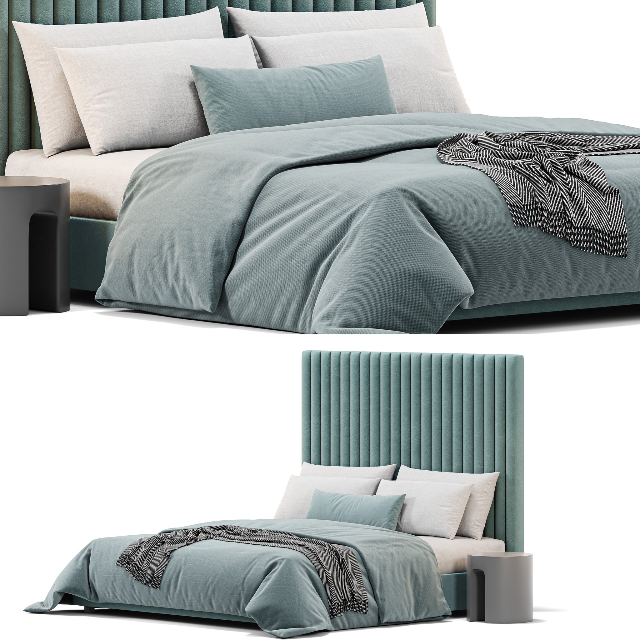Arabelle Bed by high fashion | Beds models | BlenderKit