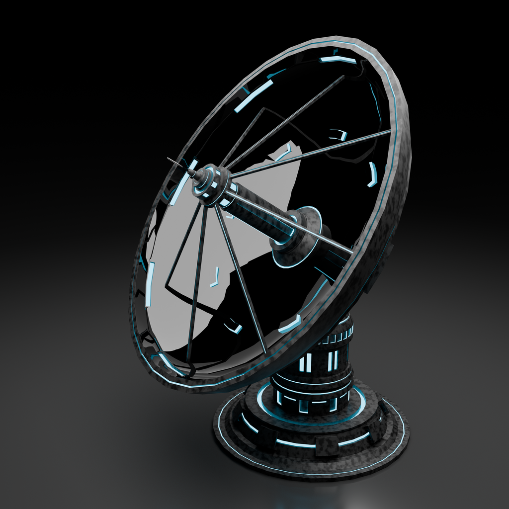 Sci Fi Satalite dish | FREE Science models | BlenderKit