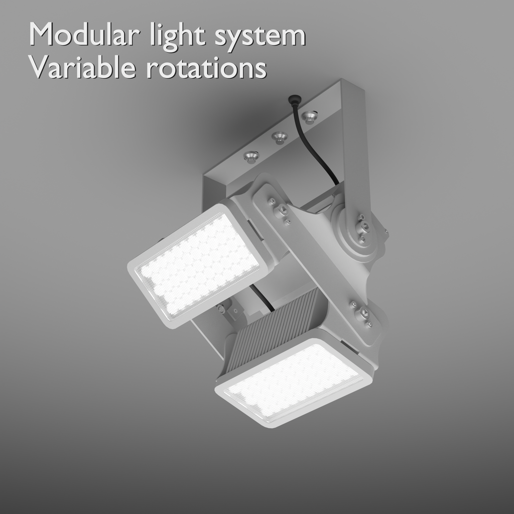 Heavy duty light - 2 modules | Industrial Lights models | BlenderKit