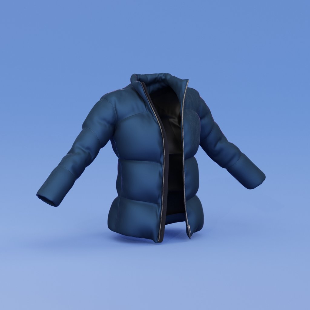 BlenderKit | Download the Puffy Jacket model