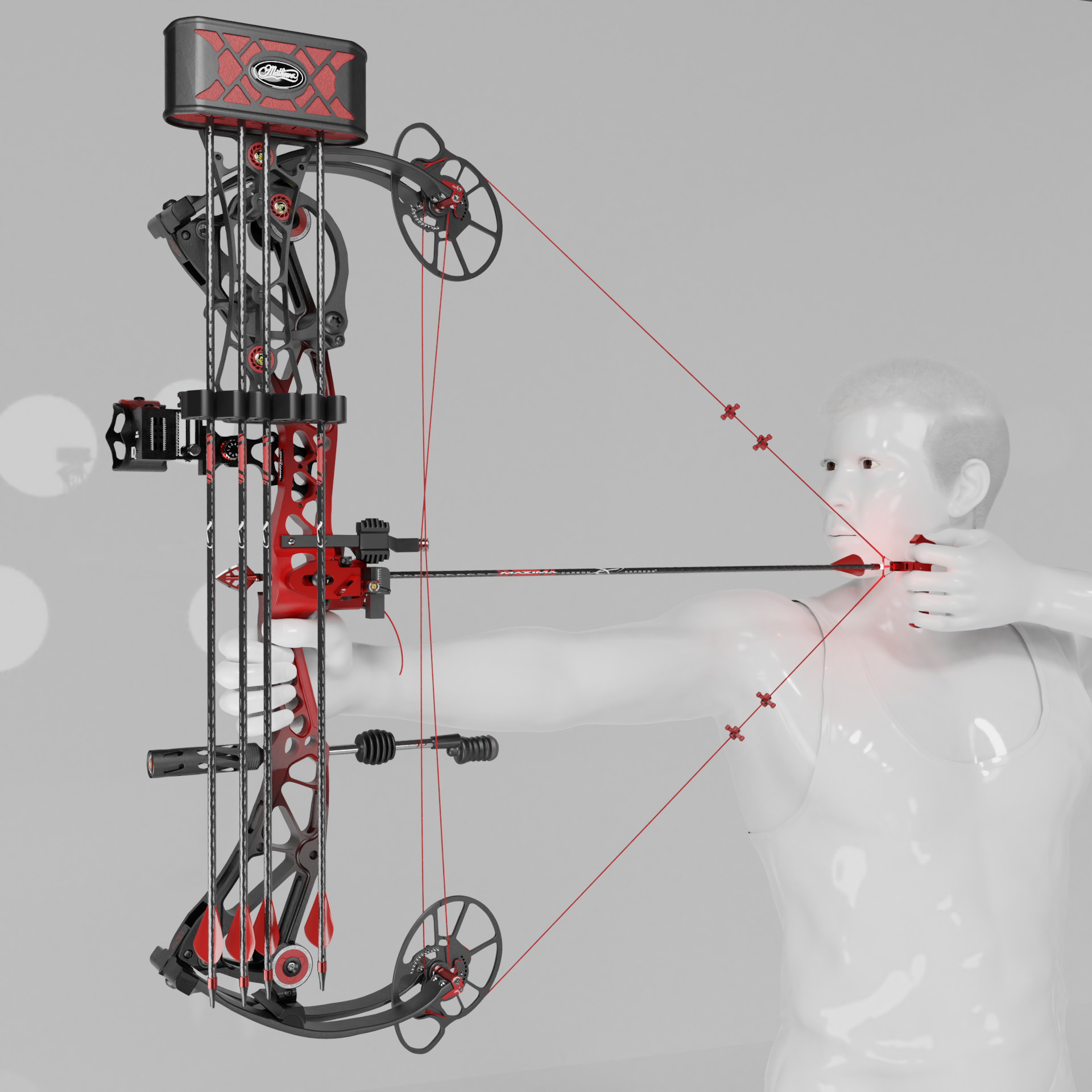 Compound Bow Bowtech Revolt cocked | FREE 3D Modern models | BlenderKit