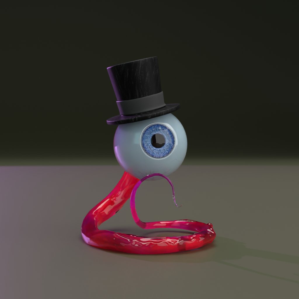 The Residents - Eyeball Monster | Interior Sculptures models | BlenderKit