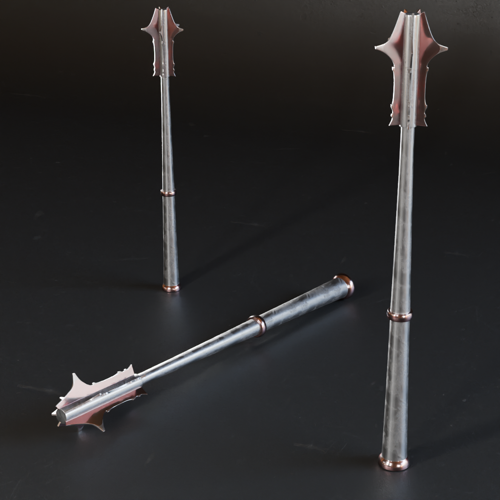 MK BaseMesh mace-12 | Historical Weapons models | BlenderKit