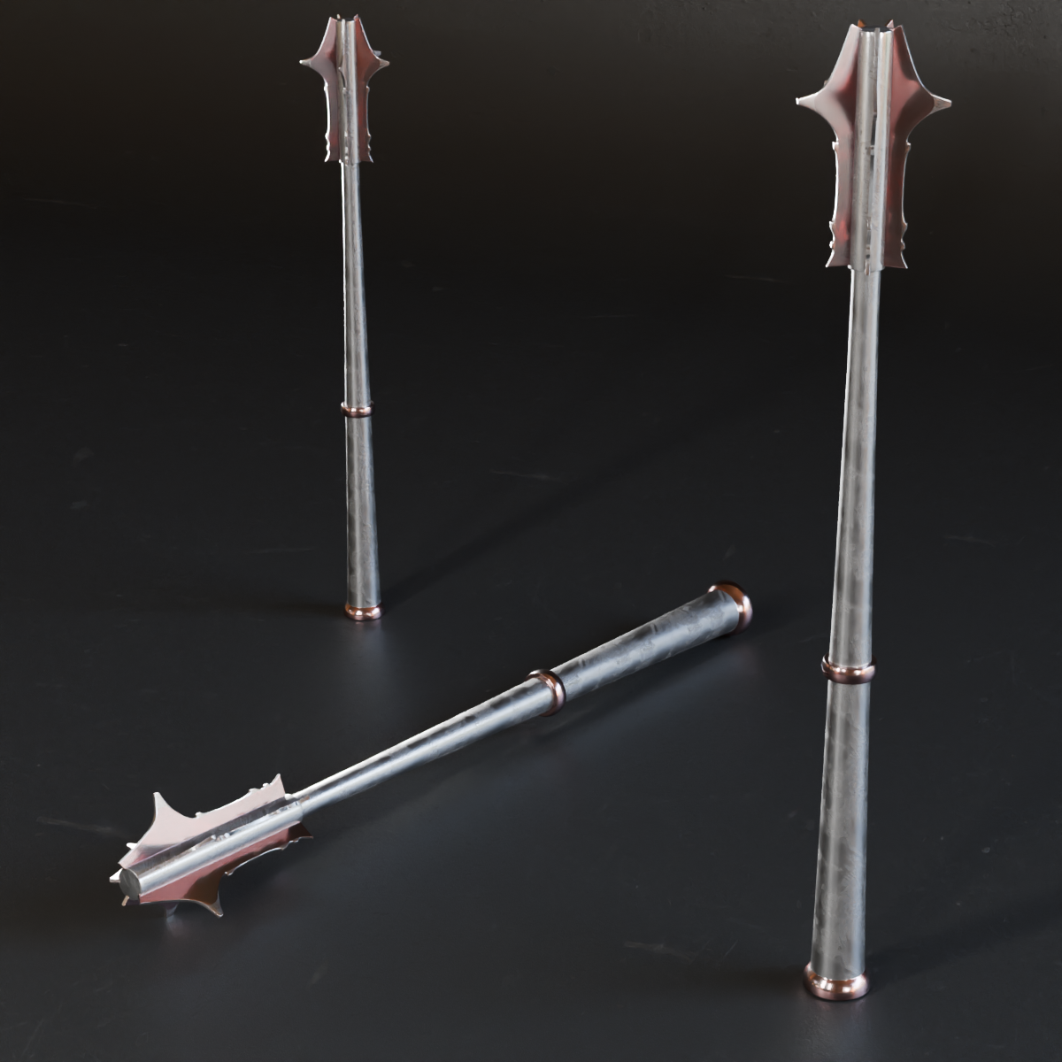 MK BaseMesh mace-12 | Historical Weapons models | BlenderKit