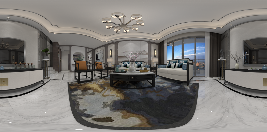 Living room | FREE Interiors HDRis | BlenderKit