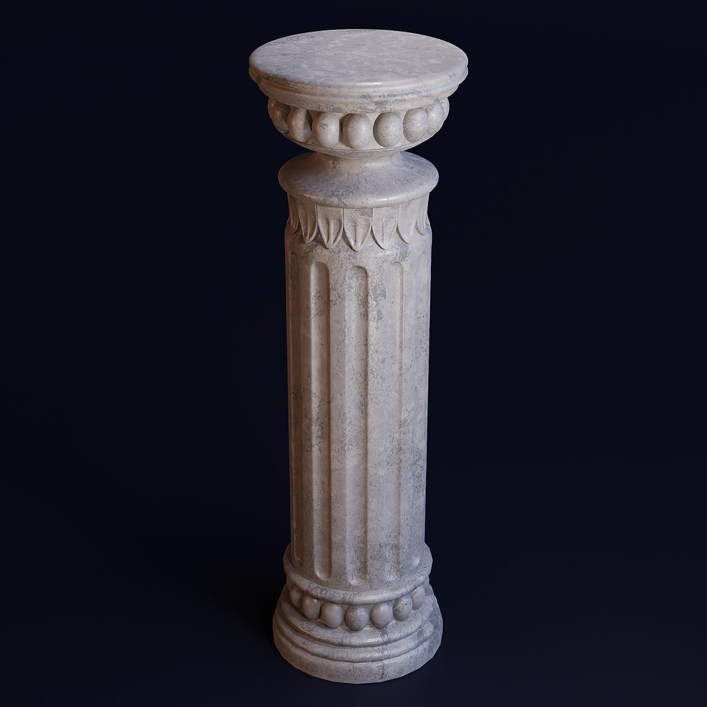 Column-01 | FREE Molding / Carving models | BlenderKit