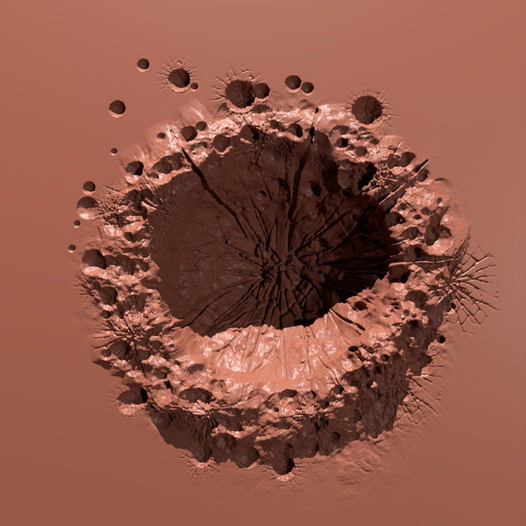 Mega Damage Projectile Hit | damage brushes | BlenderKit