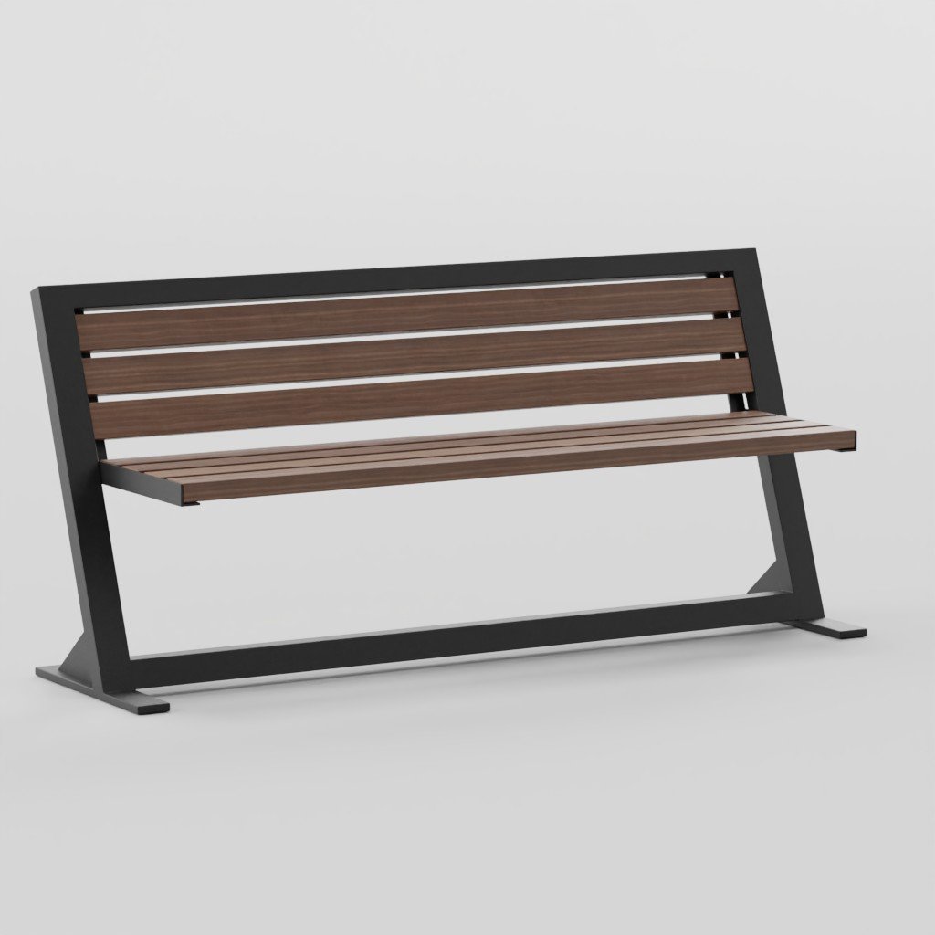 Bench 24 | Benches models | BlenderKit