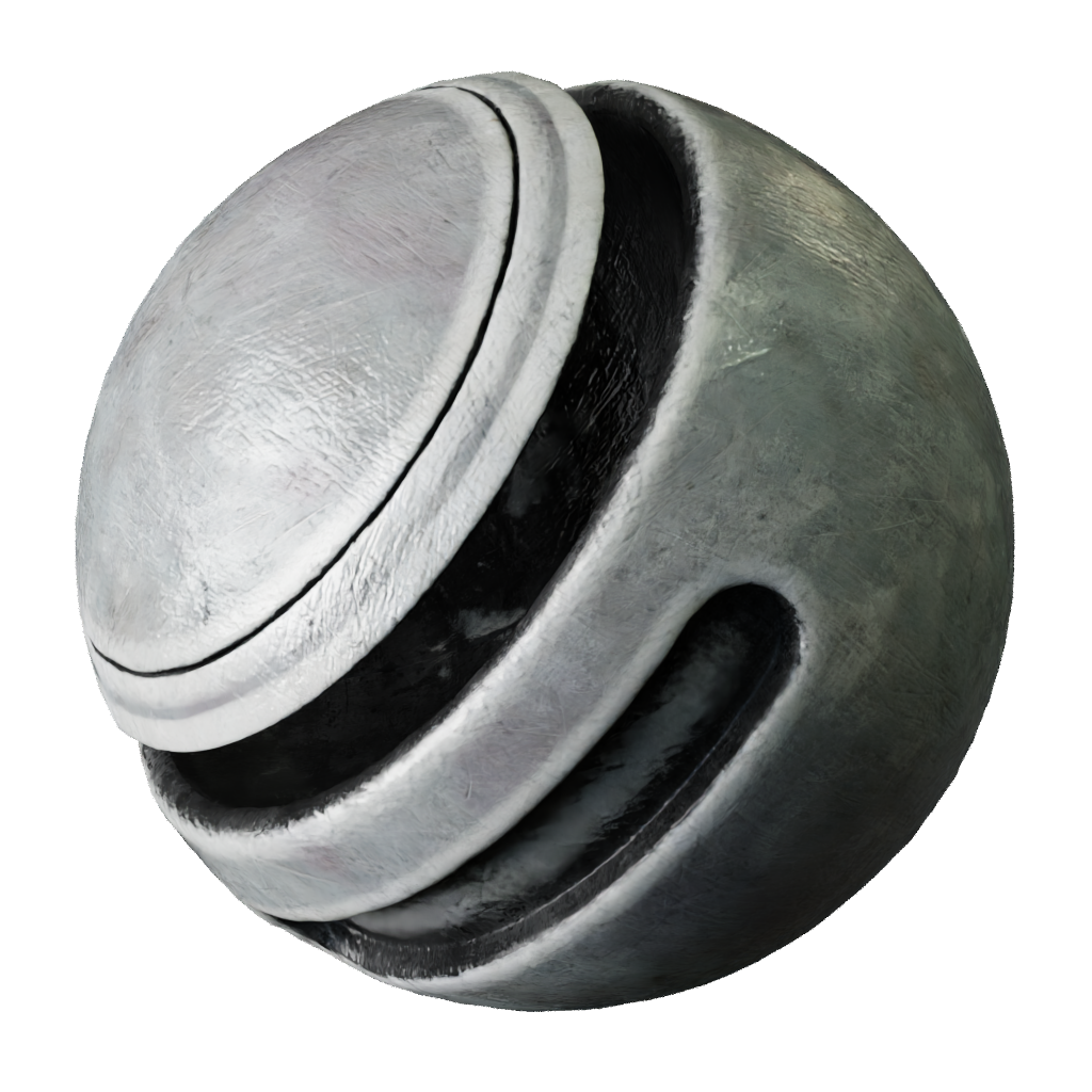 Metal Pale Grey Edgewear | FREE metal materials | BlenderKit