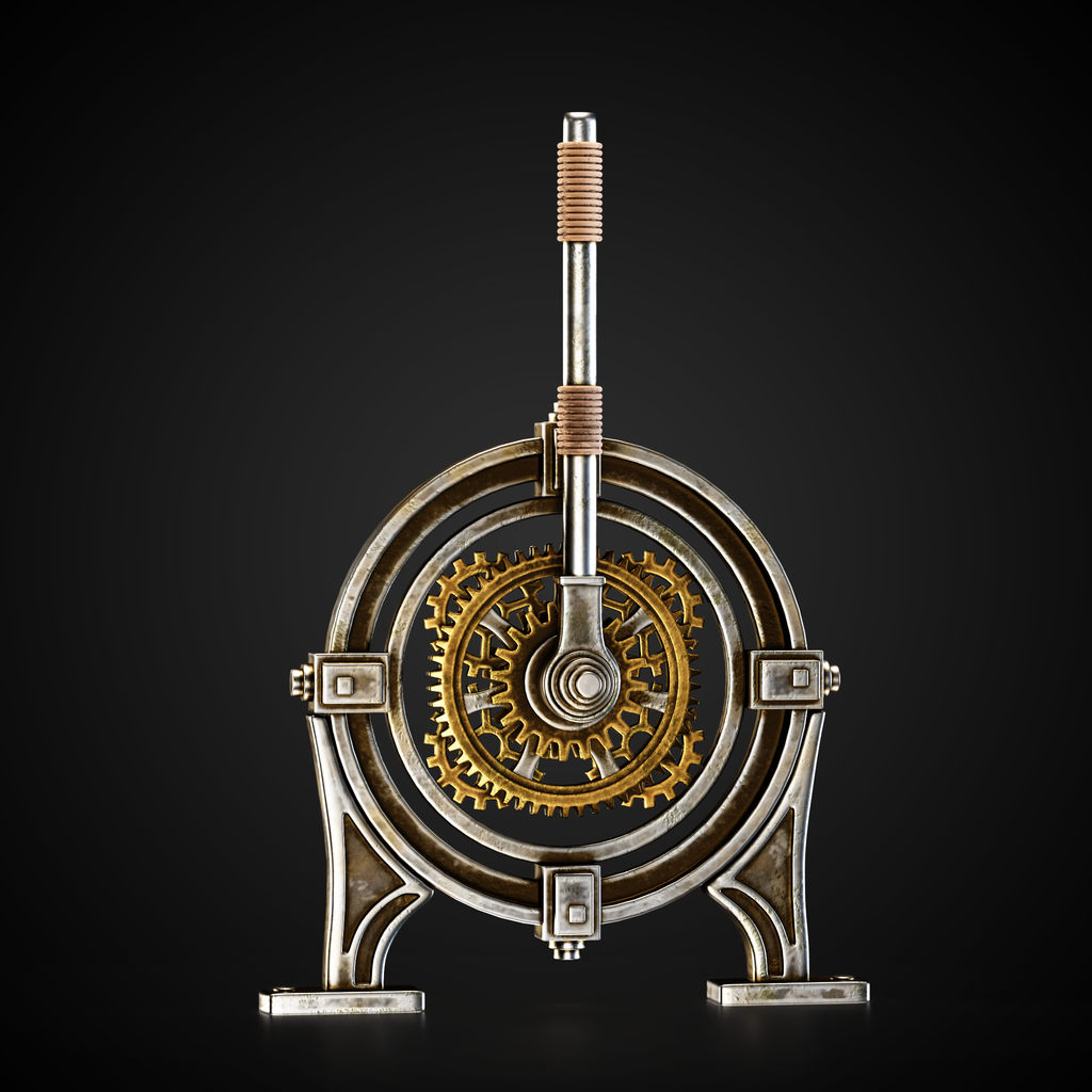Mechanical Lever Game-Ready | Industrial Machinery models | BlenderKit