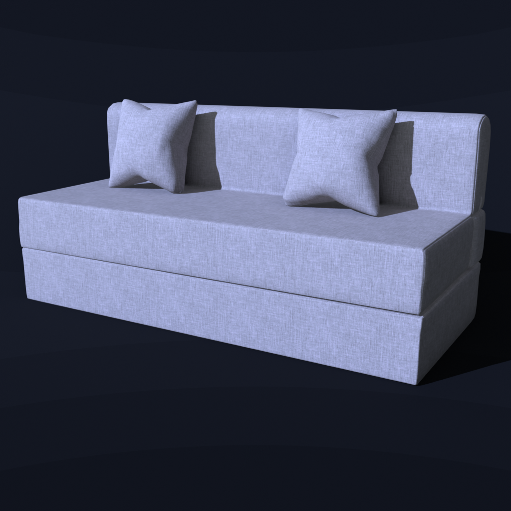 Medium Couch | Sofas models | BlenderKit