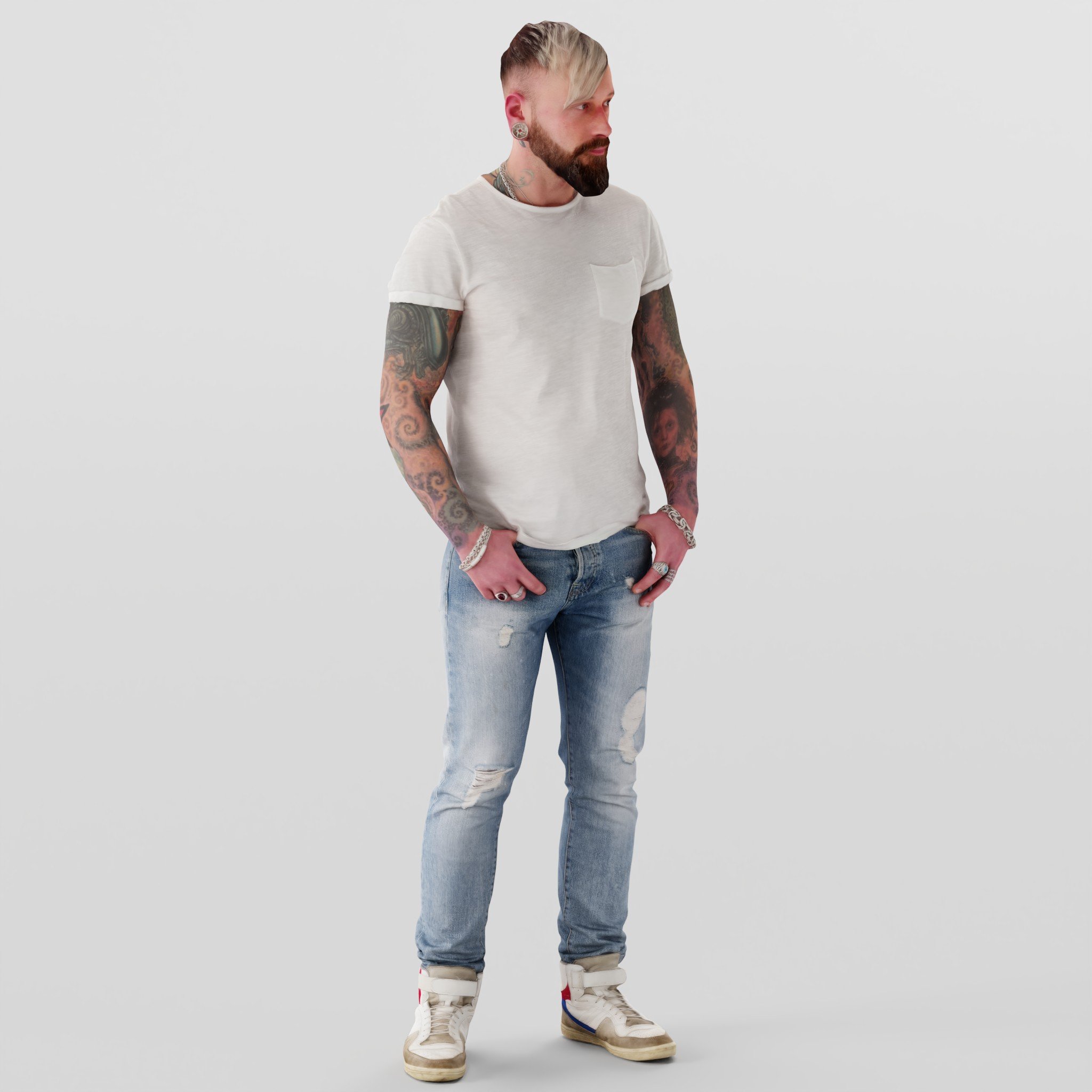 Urban Inked Style | Men models | BlenderKit