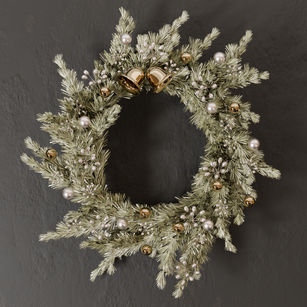 BlenderKit | Download the FREE SJ-white flower wreath model