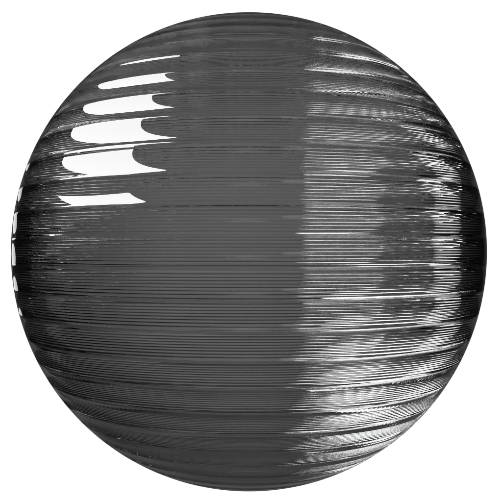 Fluted Inverted Glass | FREE glass materials | BlenderKit