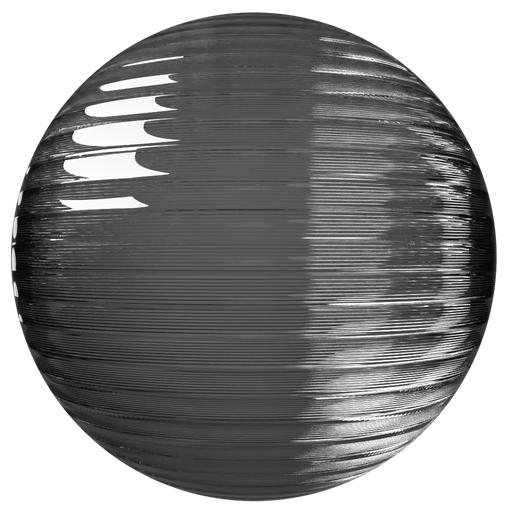 Fluted Inverted Glass | FREE glass materials | BlenderKit