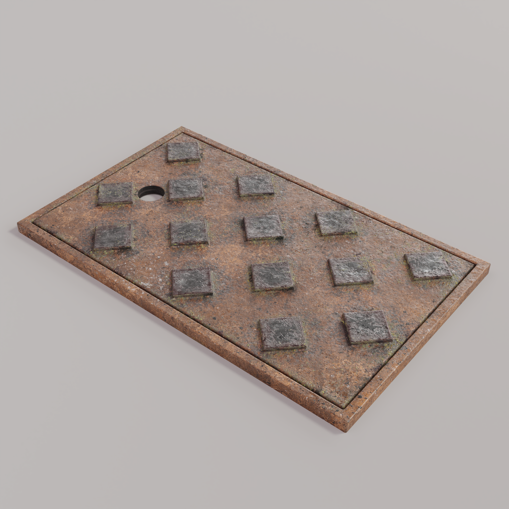 Manhole Cover 06 | FREE Urban Environment models | BlenderKit