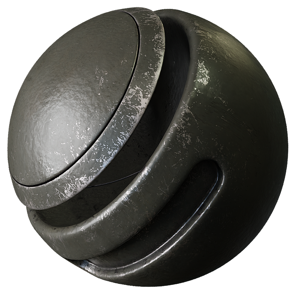 Edge Wear Dull Gray | FREE metal materials | BlenderKit