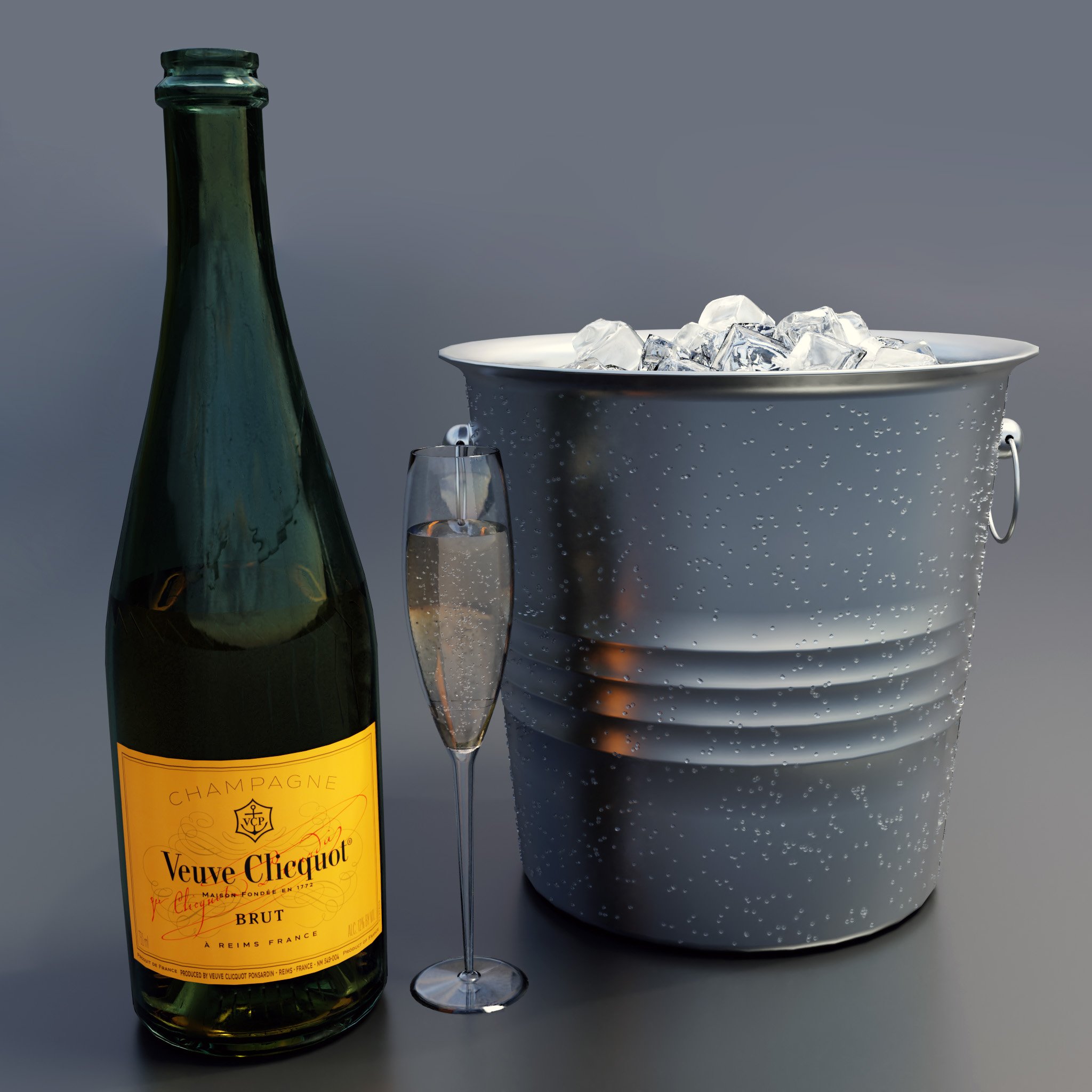 Champagne | Beverages models | BlenderKit