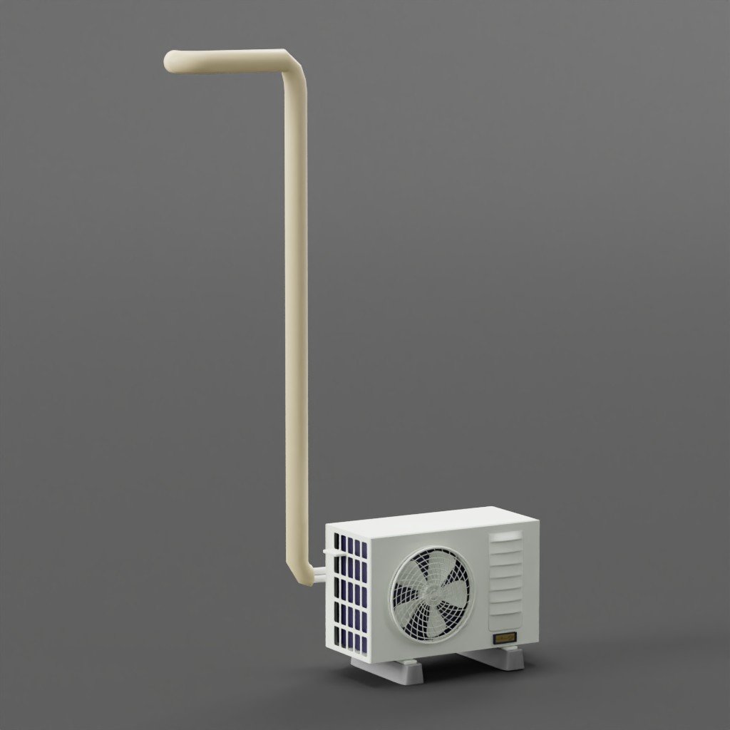 Air conditioner outdoor unit | FREE Industrial Equipment models ...