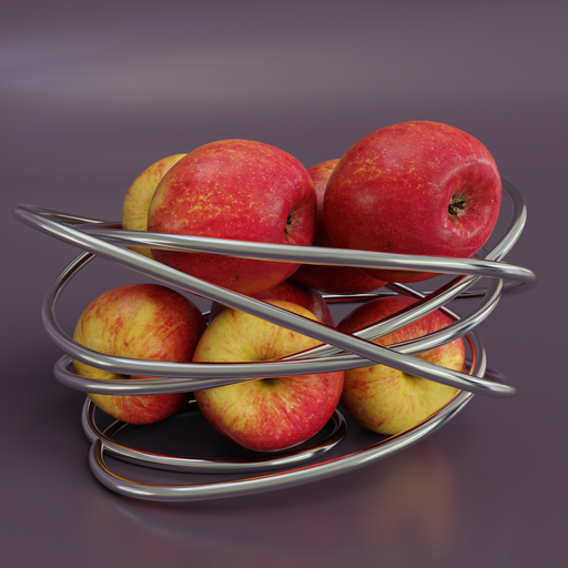 Modern Metal Fruit Bowl | FREE Fruit & Vegetables models | BlenderKit