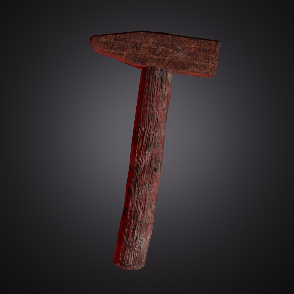 Rusty Hammer | Handtools models | BlenderKit