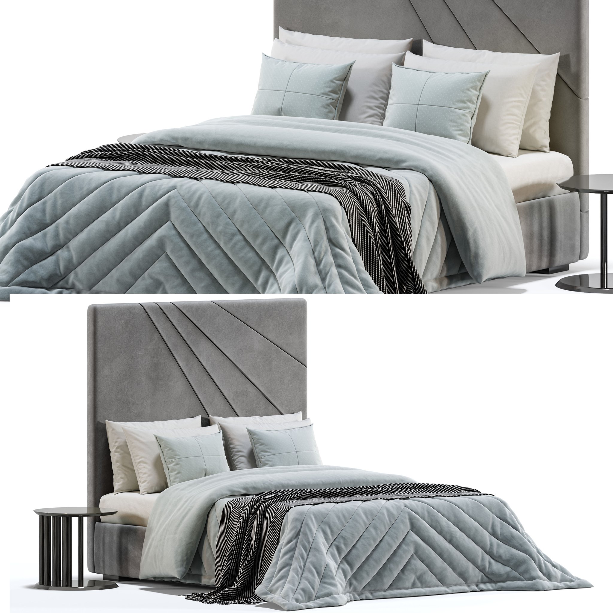 Bed BRAYA by cazarina | Beds models | BlenderKit