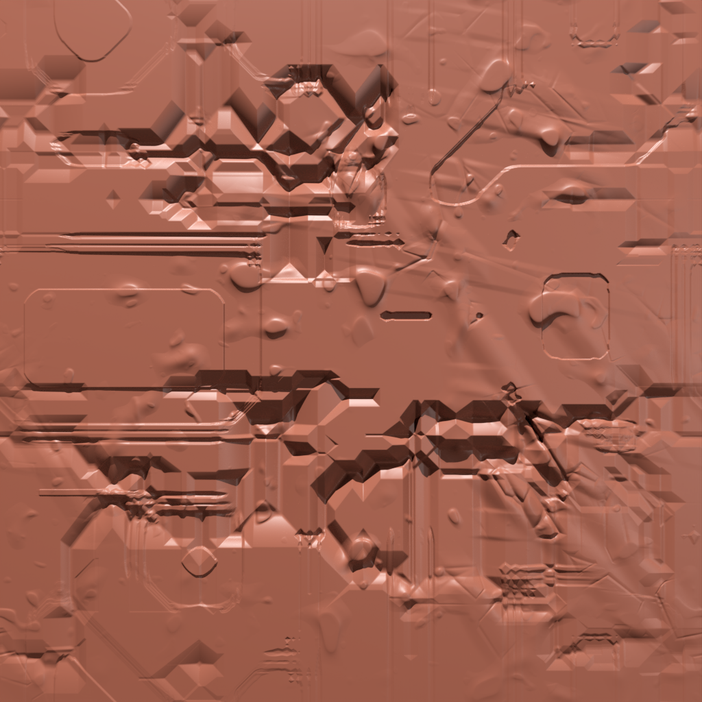 Random Damaged Tech Brush - 01 | FREE damage brushes | BlenderKit