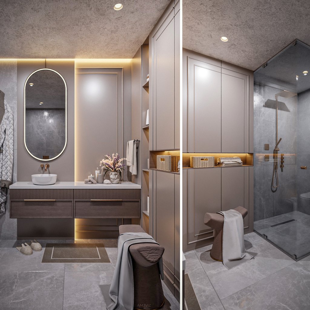 Modern Bathroom Interior Scene | Interior scenes | BlenderKit