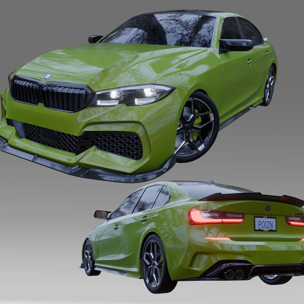 BlenderKit | Download the FREE BMW m340i (Modified) model