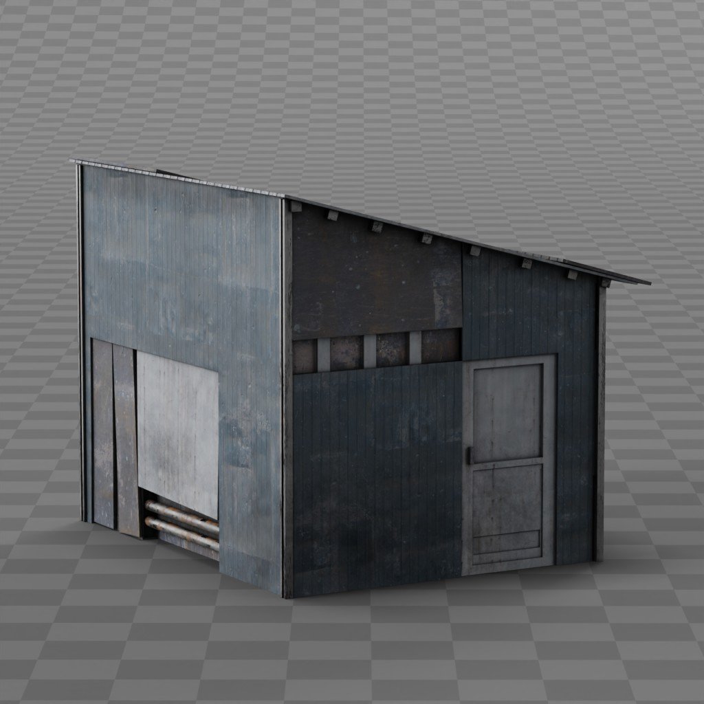 Industrial Building | Architectural Structures models | BlenderKit