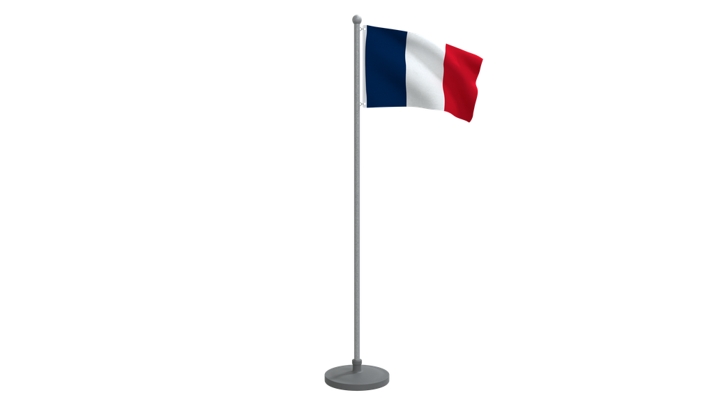 Animated Flag of France | Exterior Elements models | BlenderKit