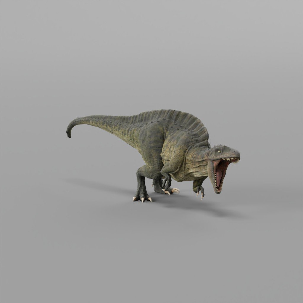 Dinosaur raptor (IK rigged) | Dinosaurs models | BlenderKit