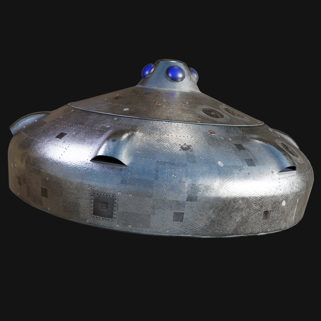 Reconnaissance Flying-Saucer Craft | Spacecraft models | BlenderKit