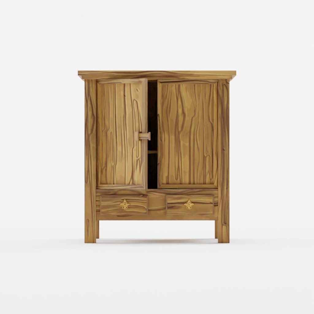 Cartoon style wardrobe | FREE Wardrobes models | BlenderKit