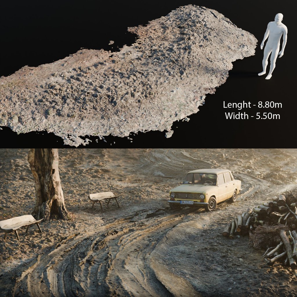 Mud | Environment Elements models | BlenderKit