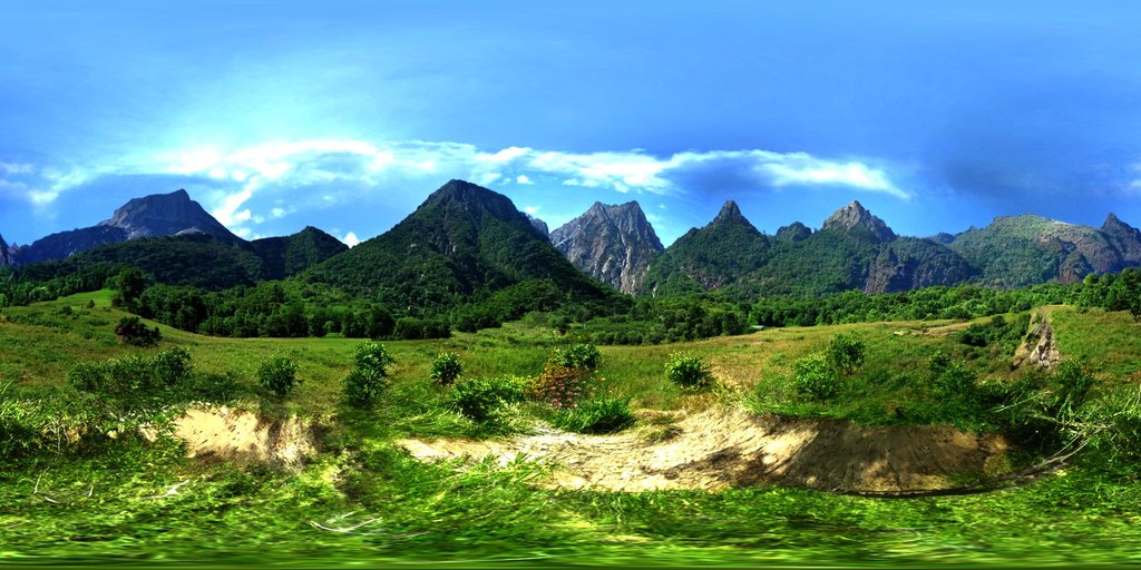 Green mountain | FREE Landscapes HDRis | BlenderKit