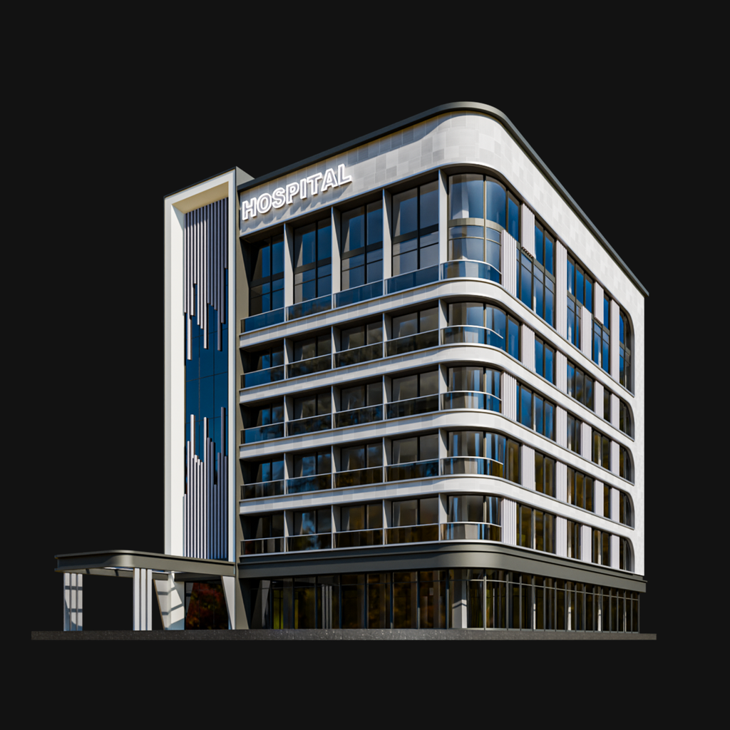 Hospital | Commercial Buildings models | Blendkit