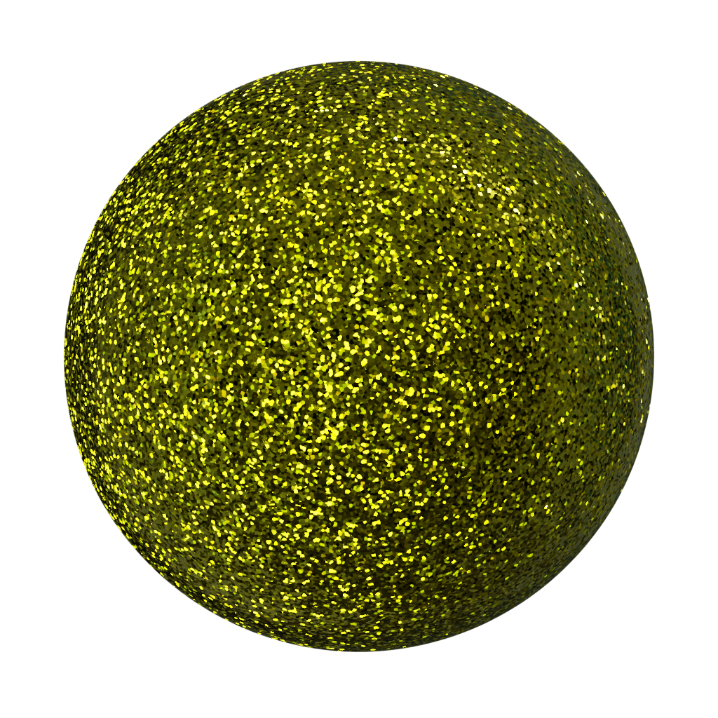 Yellow Glitter | FREE fabric materials | BlenderKit