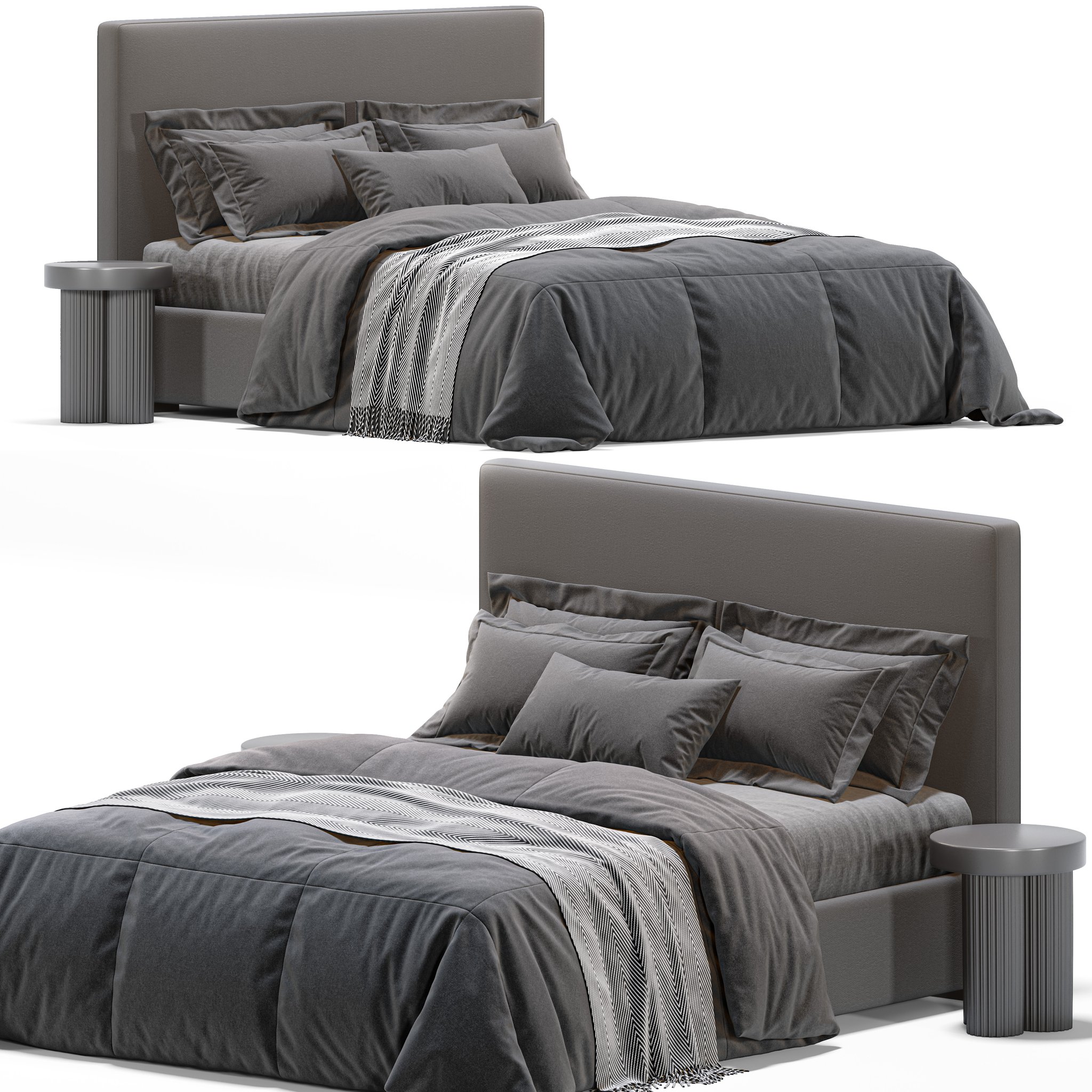 Bed Meridiani Stone | Beds models | BlenderKit