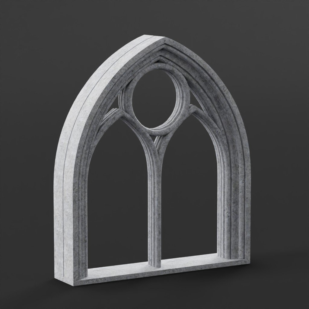 Gothic Arch WIndow | Windows models | BlenderKit