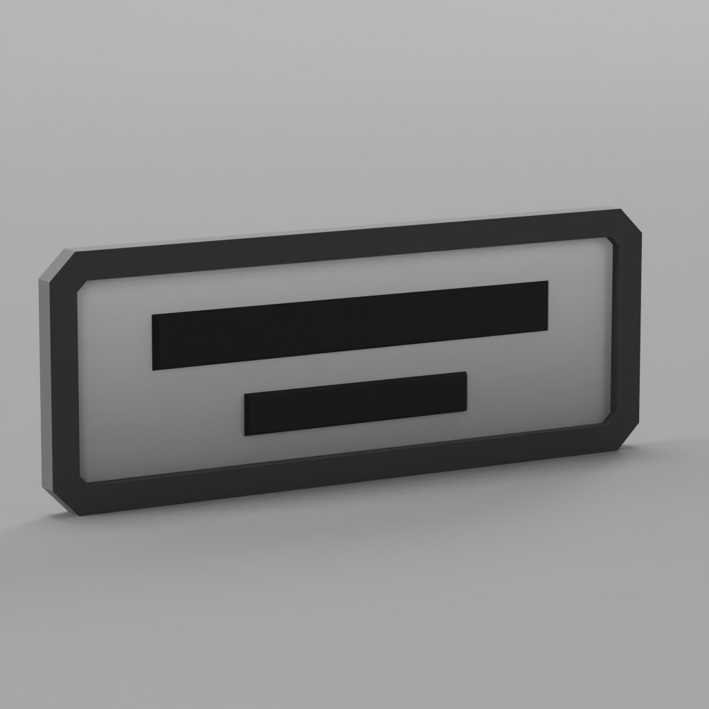 Food Trailer License Plate | Signs models | BlenderKit