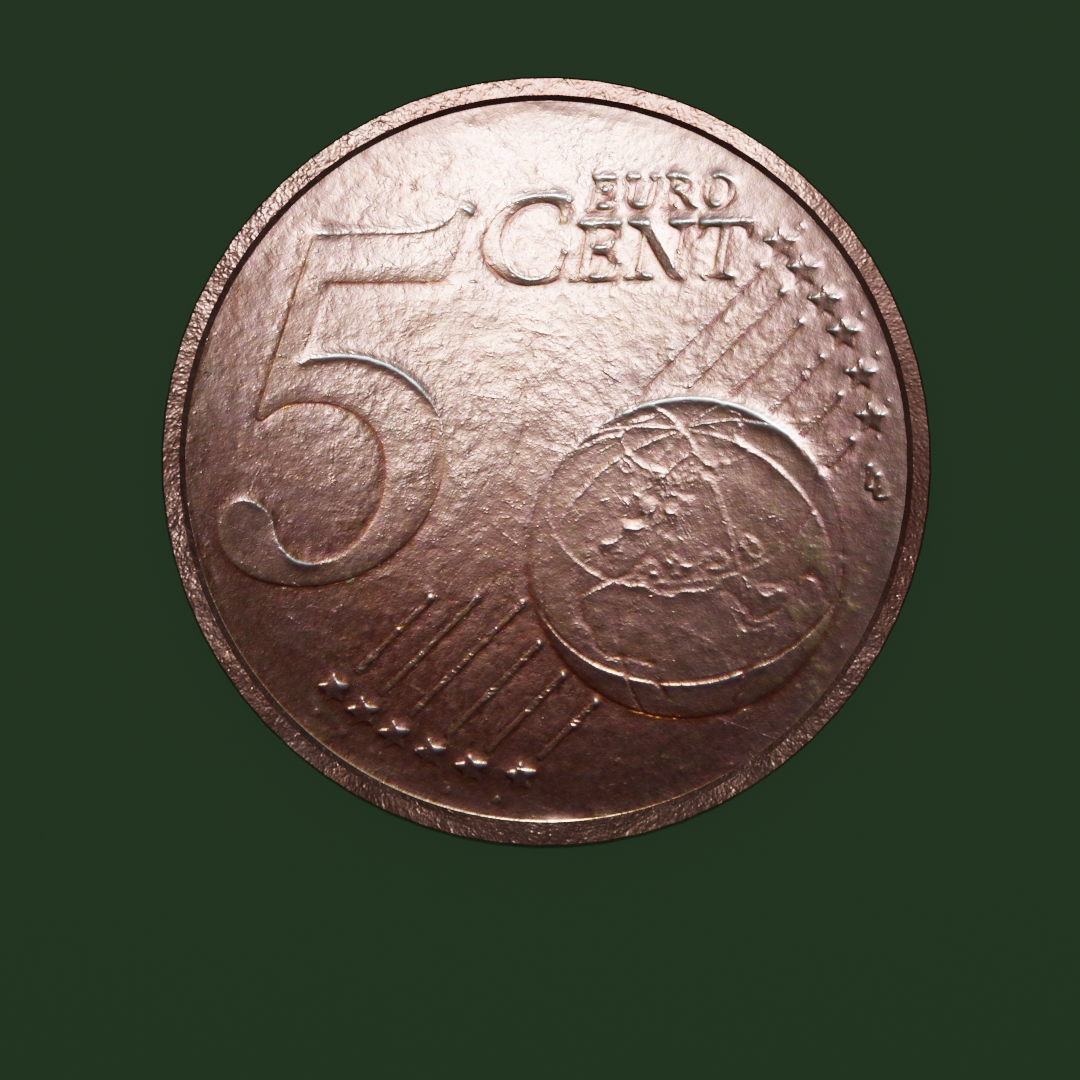 Euro Coin, 5 cent | FREE Money models | BlenderKit