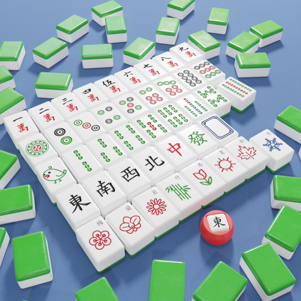 Mahjong | FREE Hobby Accessories models | BlenderKit