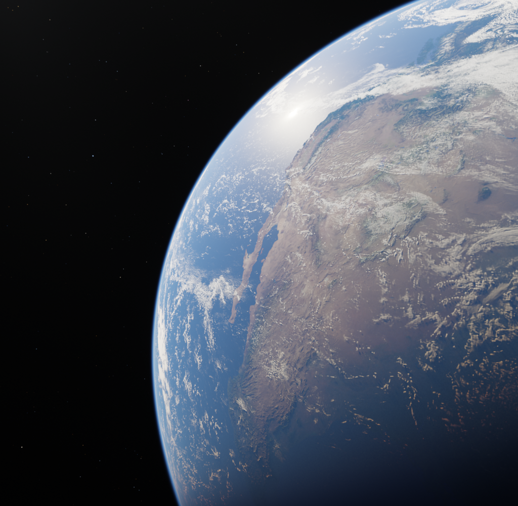 Earth from Space | FREE Futuristic Environments HDRis | BlenderKit